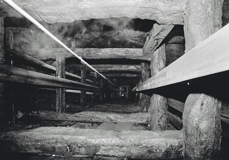 Levant Mine Skip Shaft - Cornish Mine Images - History in Black and White