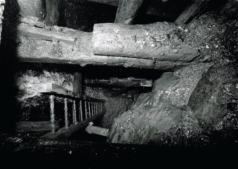 Levant Mine Skip Shaft - Cornish Mine Images - History in Black and White