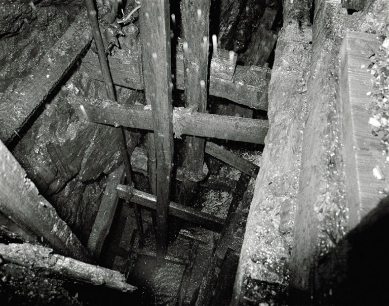 Geevor Mine Skip Shaft - Cornish Mine Images - History in Black and White